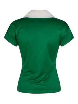COURREGES Courrèges Embroidered V-neck Polo Shirt