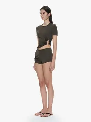 Christopher Esber Droplet Crystal Ruched Tee