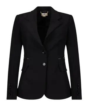 Elisabetta Franchi Single-breasted Blazer - Black