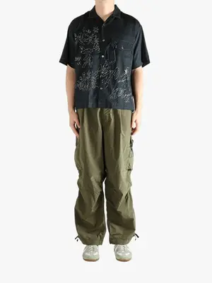 AND WANDER Buttoned Embroidered Shirt