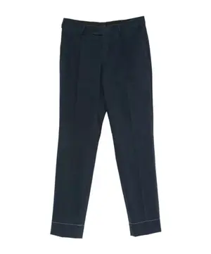 Brioni Pleated Straight-leg Trousers - Navy Blue