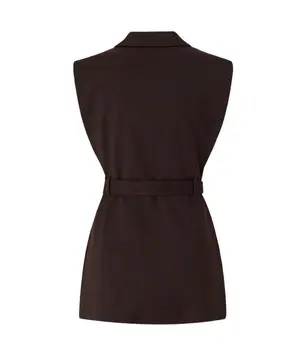Pinko Belted Sleeveless Jacket