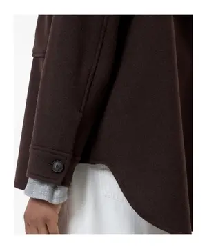 Closed Button-up Oversized Jacket