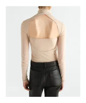 LEMAIRE Ballerina Scarf Top In Mesh Jersey