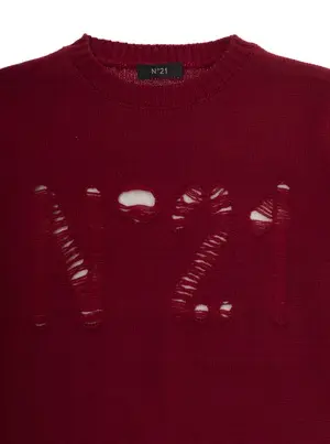 N.21 Long Sleeve Crew Neck Sweater