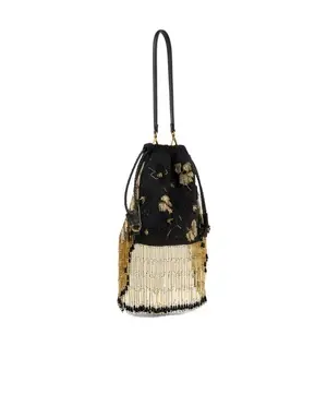 Etro Small Suede Kalispera Bag With Embroidery And Beads