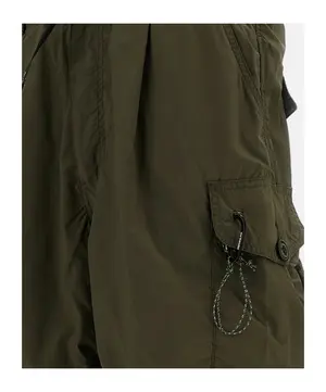 AND WANDER Workwear Belted Shorts