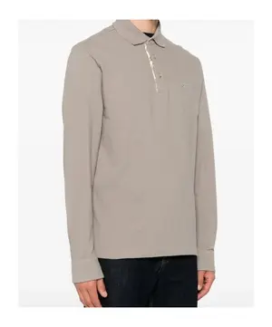 Etro Pegaso-embroidered Long-sleeve Polo Shirt