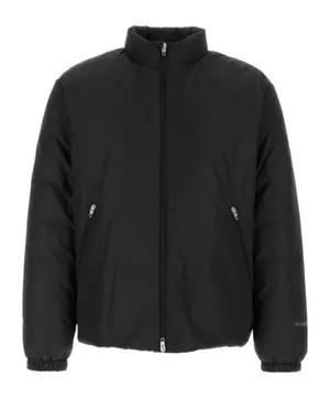 JIL SANDER Long-sleeve Stand-collar Down Jacket - Black