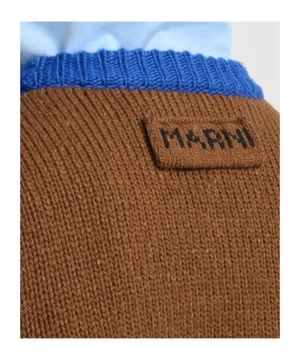 Marni Wool Vest With M Intarsia