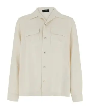 Amiri Logo Embroidered Buttoned Shirt