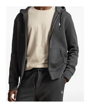 Polo Ralph Lauren Full-zip Sweatshirt With Signature Pony Motif - Grey