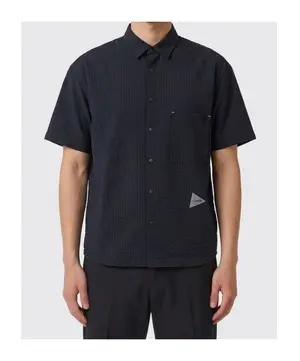 AND WANDER Collared Short-sleeved Shirt