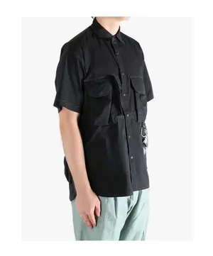 AND WANDER Cargo-pocket Buttoned Shirt