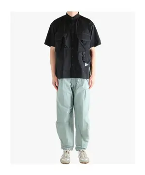 AND WANDER Cargo-pocket Buttoned Shirt