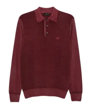 Etro Embroidered-logo Sweater - Brown