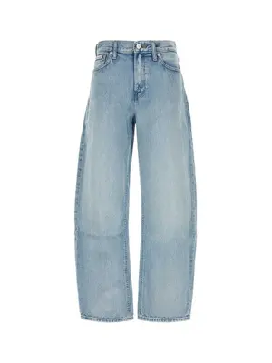 Calvin Klein High-rise Straight-leg Jeans - Light Blue
