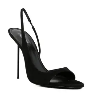 Paris Texas Lidia Slingback Sandals - Black