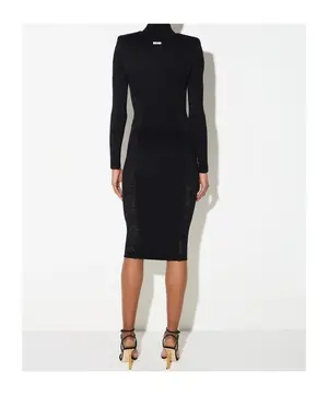 Elisabetta Franchi Knit And Lace Dress
