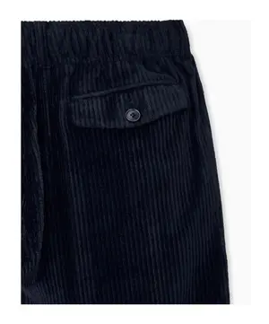 Giorgio Armani Trouser Oversized Fit Ribbed Viscose Velvet