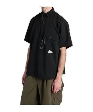 AND WANDER Collared Short-sleeved Shirt
