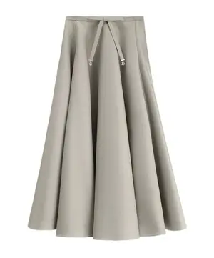 Dior Mid-length Flared Skirt - Grey