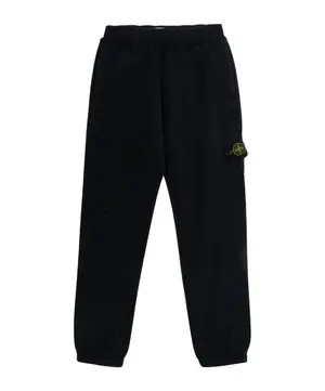 Stone Island Elastic-waist Athletic Pants - Black
