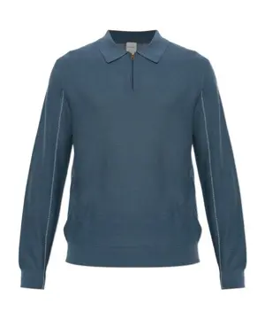 Paul Smith Long-sleeve Knit Top - Blue