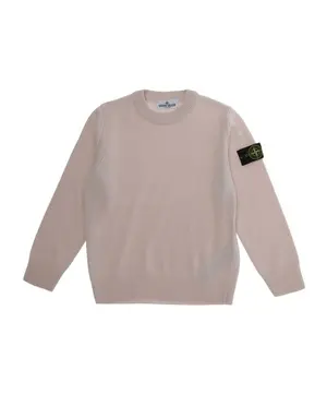 Stone Island Compass Patch Sweater - Pink