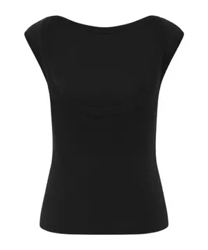 ST. AGNI Sleeveless Vest - Black