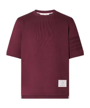Thom Browne 4-bar Crewneck T-shirt - Red