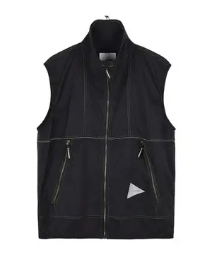 AND WANDER Pertex Windproof Vest - Black
