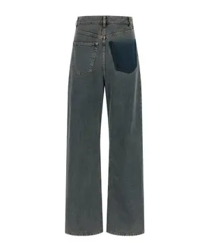 MAISON MARGIELA Back To Back Wide-leg Jeans - Grey