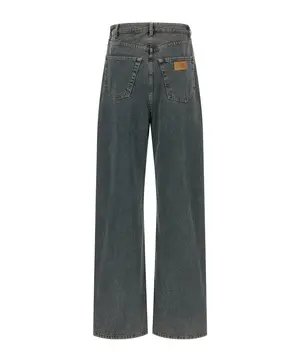 MAISON MARGIELA Back To Back Wide-leg Jeans - Grey
