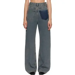MAISON MARGIELA Back To Back Wide-leg Jeans - Grey