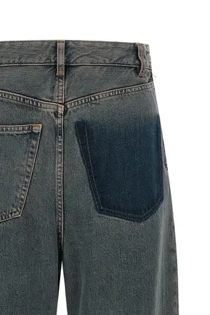 MAISON MARGIELA Back To Back Wide-leg Jeans - Grey