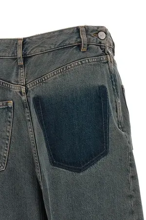 MAISON MARGIELA Back To Back Wide-leg Jeans - Grey