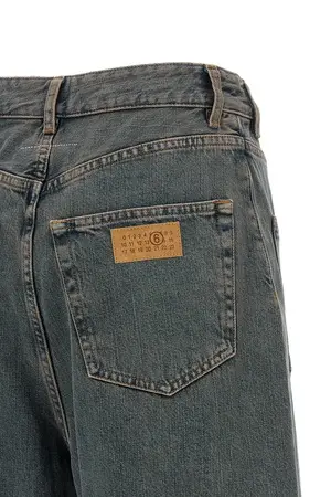 MAISON MARGIELA Back To Back Wide-leg Jeans - Grey