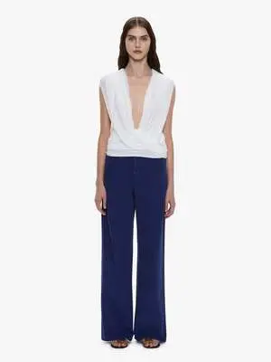 Christopher Esber Ripple Drape Top - White