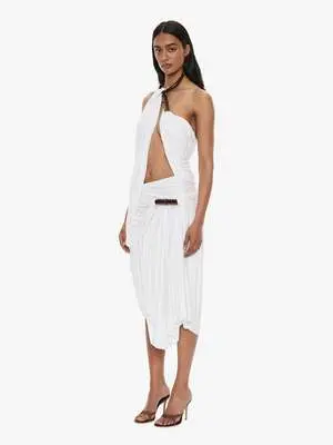 Christopher Esber Chime Necklace Drape Dress