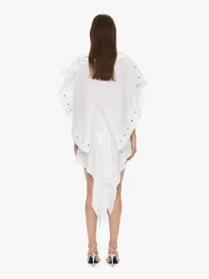Christopher Esber Cotton Poplin Spiral Stone Snap Dress