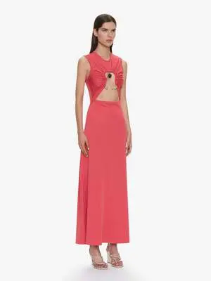 Christopher Esber Hiero Crystal Disconnect Tank Dress - Pink