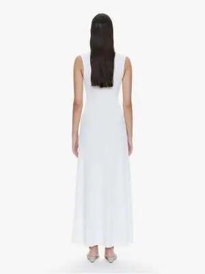 Christopher Esber Hiero Crystal Disconnect Tank Dress - White