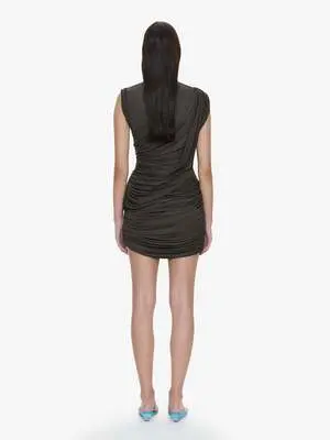 Christopher Esber Verve Twisted Tank Mini Dress - Brown