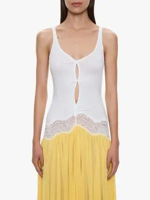 Christopher Esber Open Twist Verner Lace Tank Dress