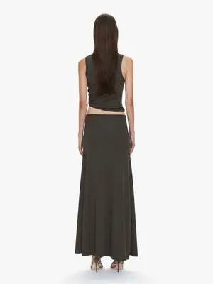 Christopher Esber Occhio Crystal Cascade Maxi Skirt - Brown