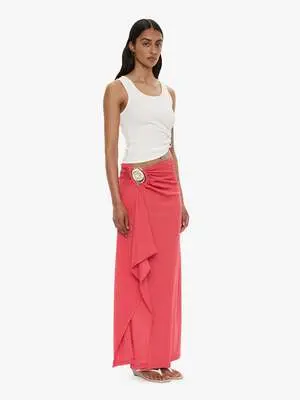 Christopher Esber Occhio Crystal Cascade Skirt - Pink