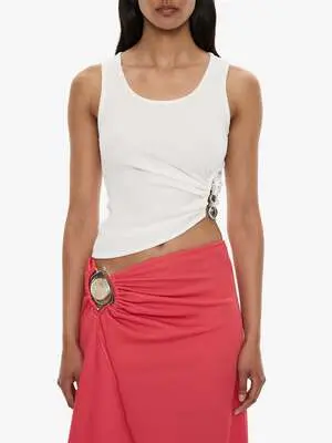 Christopher Esber Occhio Crystal Cascade Skirt - Pink
