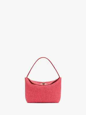 Christopher Esber Turnlock Raffia Mini Bag - Pink