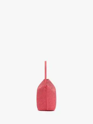 Christopher Esber Turnlock Raffia Mini Bag - Pink